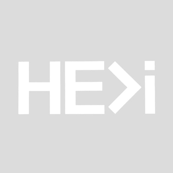 MEDIUM WHITE STICKER (6" WIDE) – HE>i
